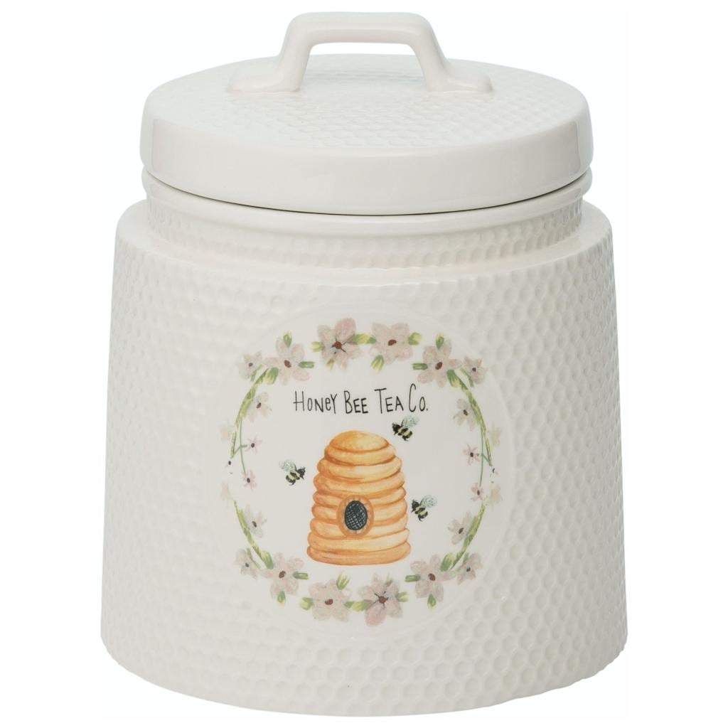 Transpac Dolomite Honey Bee Tea Co. Cookie Jar - Walmart.com