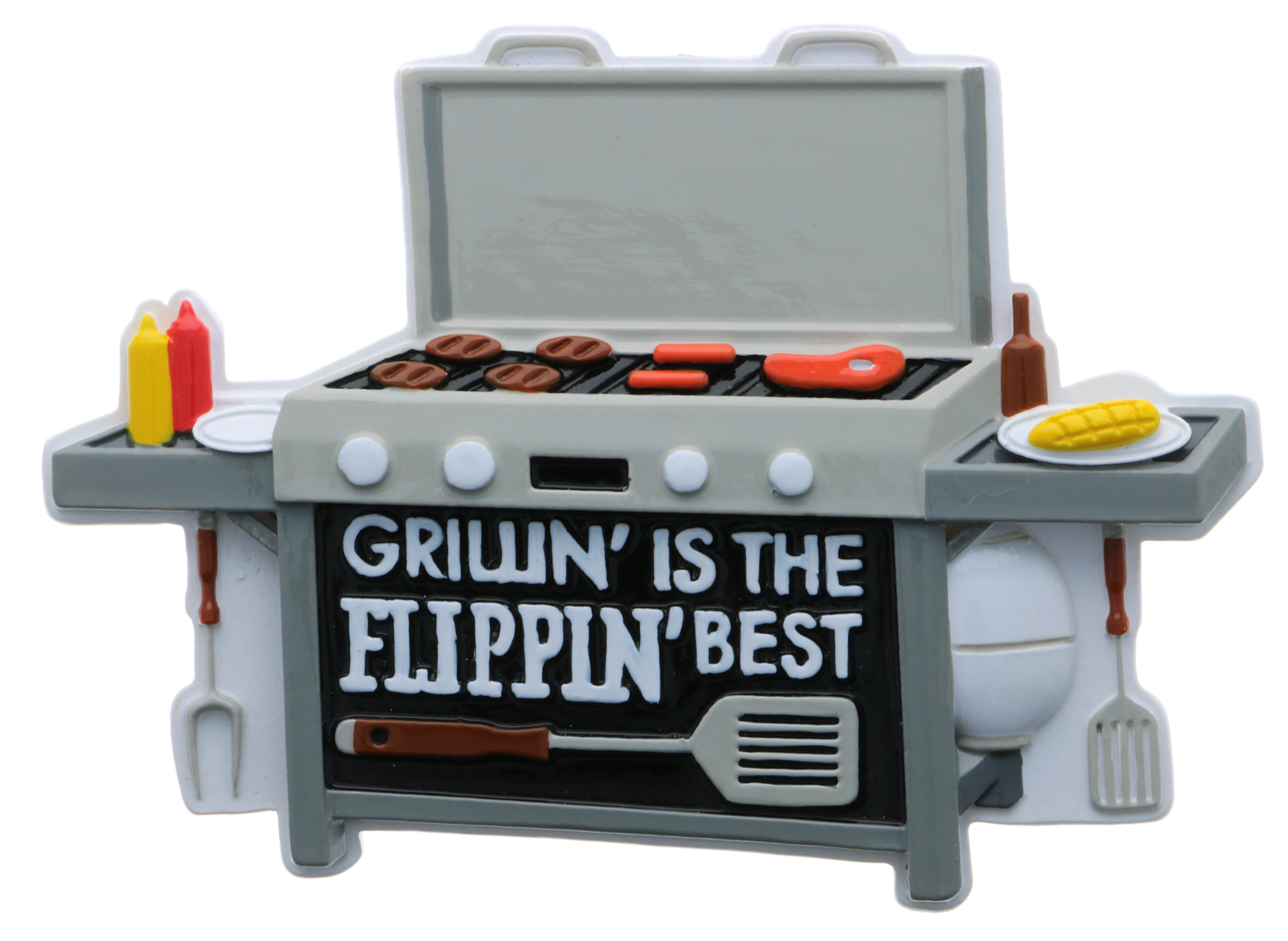 Grill Griddle Personalized Christmas Ornament King of the Grill ...