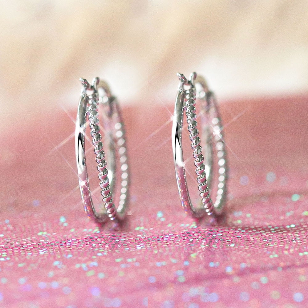 Click here for Generic Hoop Earrings For Women Hypoallergenic Sil... prices