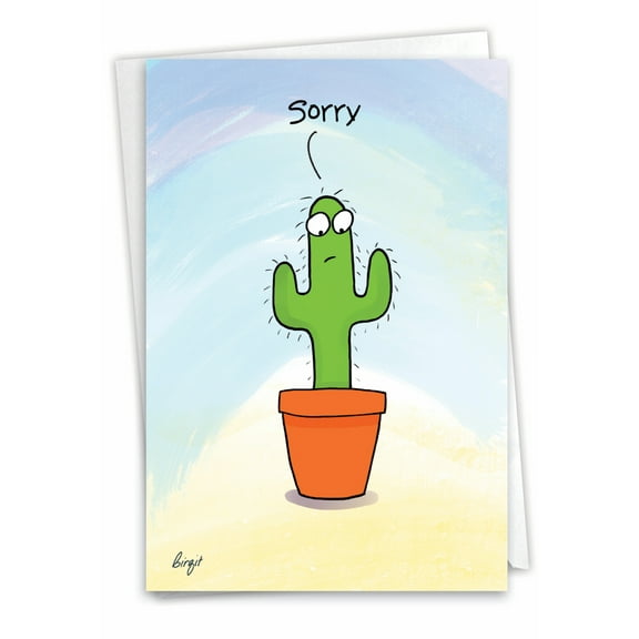 1 Funny Sorry Card with Envelope - Terrible Mistake Sorry C7220SRG ...