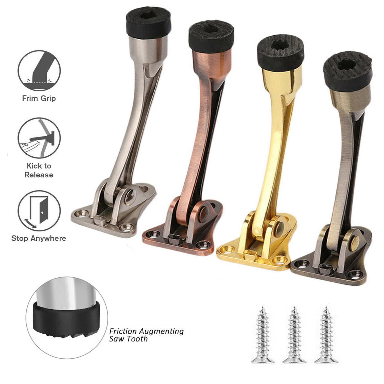 tooloflife Metal Horseshoe Door Stopper Protection Door Home Office ...