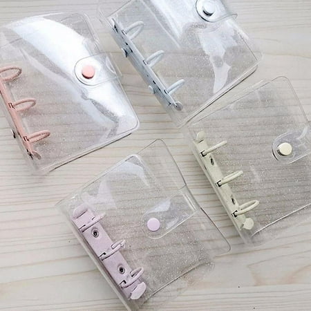 Mini Binder Notebook Cover School Stationery Photo Album Card Organizer ...