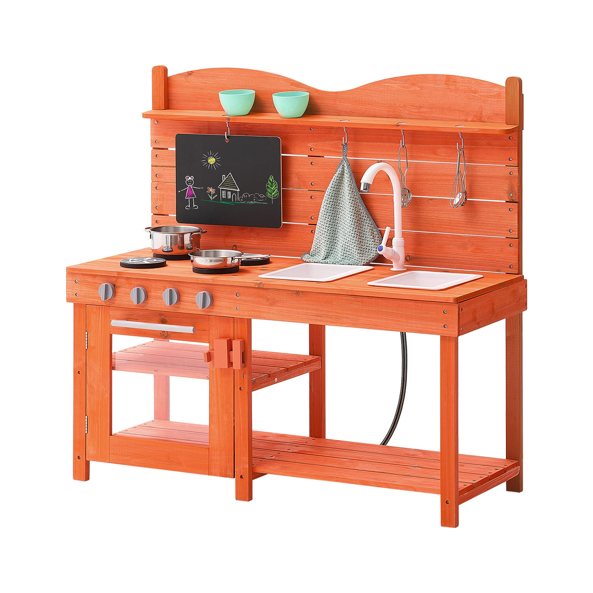 Click here for Vevor Wooden Mud Kitchen Outdoor Toy Play Kitchen... prices