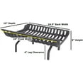 Liberty Foundry G1024-4 24" Heavy-Duty Cast-Iron Fireplace Grate (4" Clearance) - Walmart.com