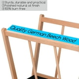 MEEDEN Wood Large Print Rack, Artist Storage Rack with Castors, Art ...