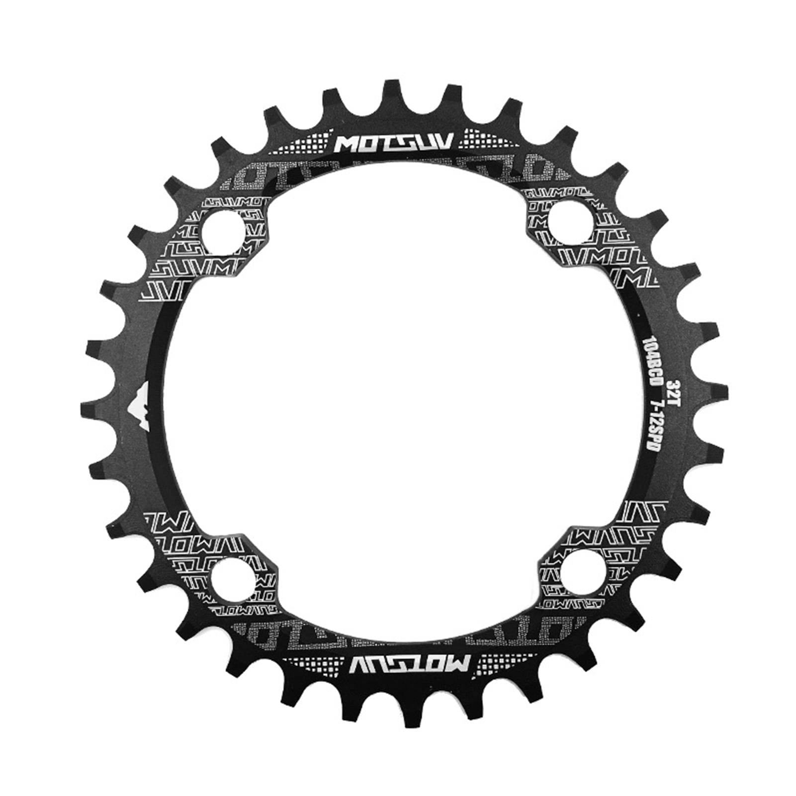 Bike Chainring, Round/Oval 104BCD 32T 34T 36T 38T Narrow Wide Single Chainring for Bicycle Bike ...