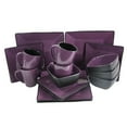 Elama Mulberry Loft 16 Piece Modern Premium Stoneware Dinnerware Set ...