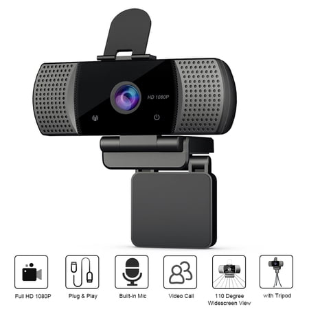 Full HD 1080P Wide Angle USB Webcam USB2.0 Drive-Free With Mic Cam ...