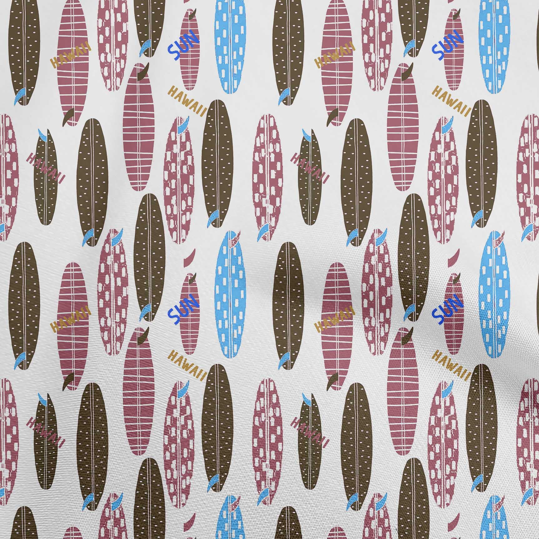 oneOone Viscose Chiffon Maroon Fabric Beach Hawai Fabric For Sewing ...