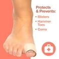 ZenToes Open Toe Tubes Fabric Gel Lined Sleeve Protectors for Corns ...