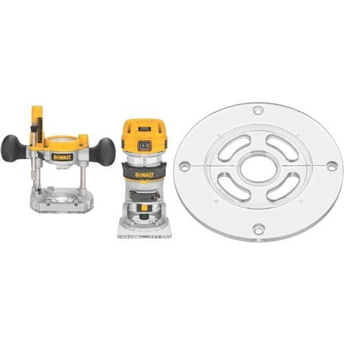 DEWALT DWP611PK 1.25 HP Max Torque Variable Speed Compact Router Combo ...