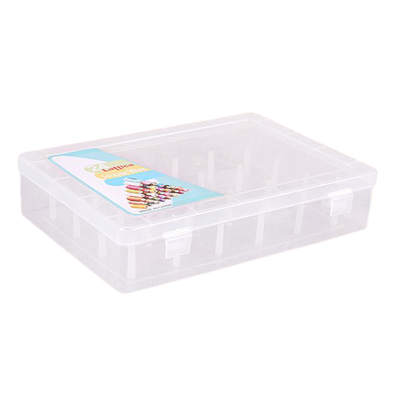 Large Empty PP Transparent Storage Container Sewing Thread Holder ...