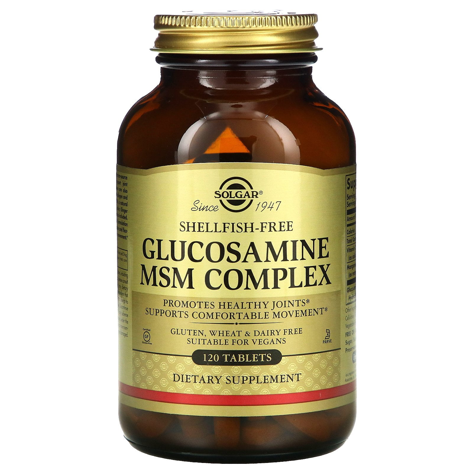Glucosamine MSM Complex, 120 Tablets, Solgar - Walmart.com