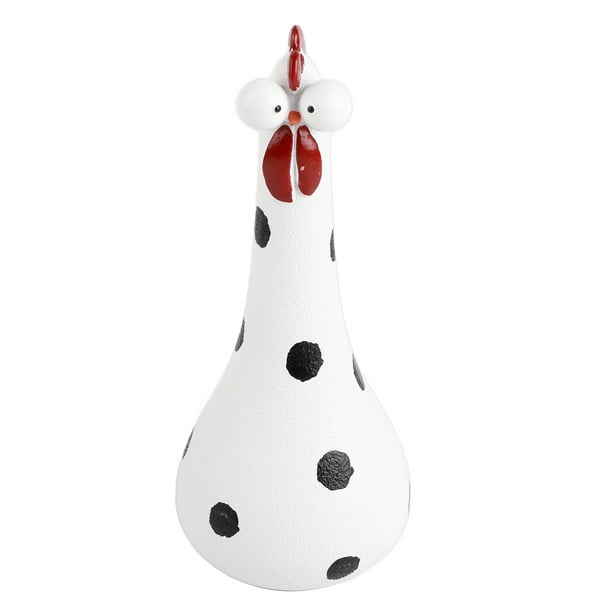 Chicken Statue Long Neck Microlandschaft Hand Crafted Resin Animal ...