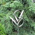 Huge Double Blade Kinetic Wind Spinner Rustic Metal Garden Art Yard ...