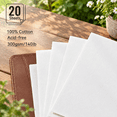 Brown Leather Watercolor Sketchbook 300gsm Acid Free Cold Press Paper ...