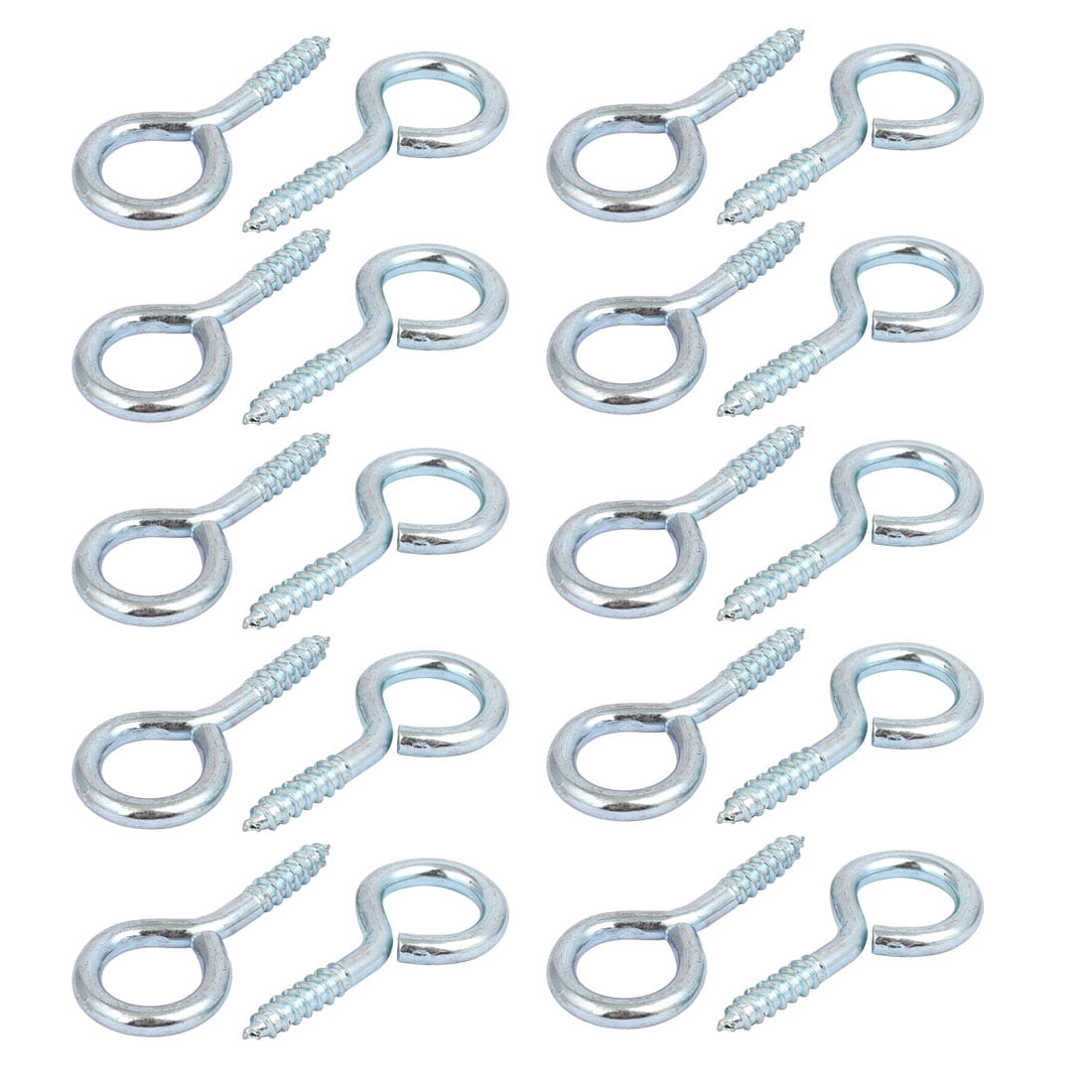 Unique Bargains 19mm Inner Dia 70mm Length Zinc Plated Self-Tapping Eye ...
