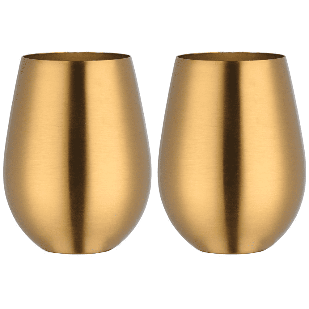 Click here for Heily Stainless Steel Unbreakable Wine Glasses - S... prices