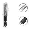 4PCS Dry Diamond Drill Bits, Hex Shank Tile Hole Saw for Ceramic ...