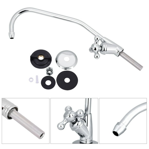 Kitchen Faucet Gooseneck Faucet 1/4'' Zinc Alloy Kitchen Faucet Tap ...