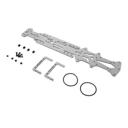 Carbon Fiber Chassis Mount,RC Chassis Plate Kit RC Chassis Battery ...