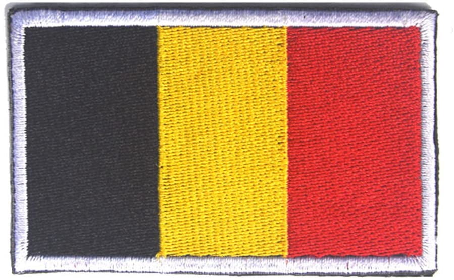 Belgium Flag Patch Embroidered Military Tactical Flag Patches - Walmart.com