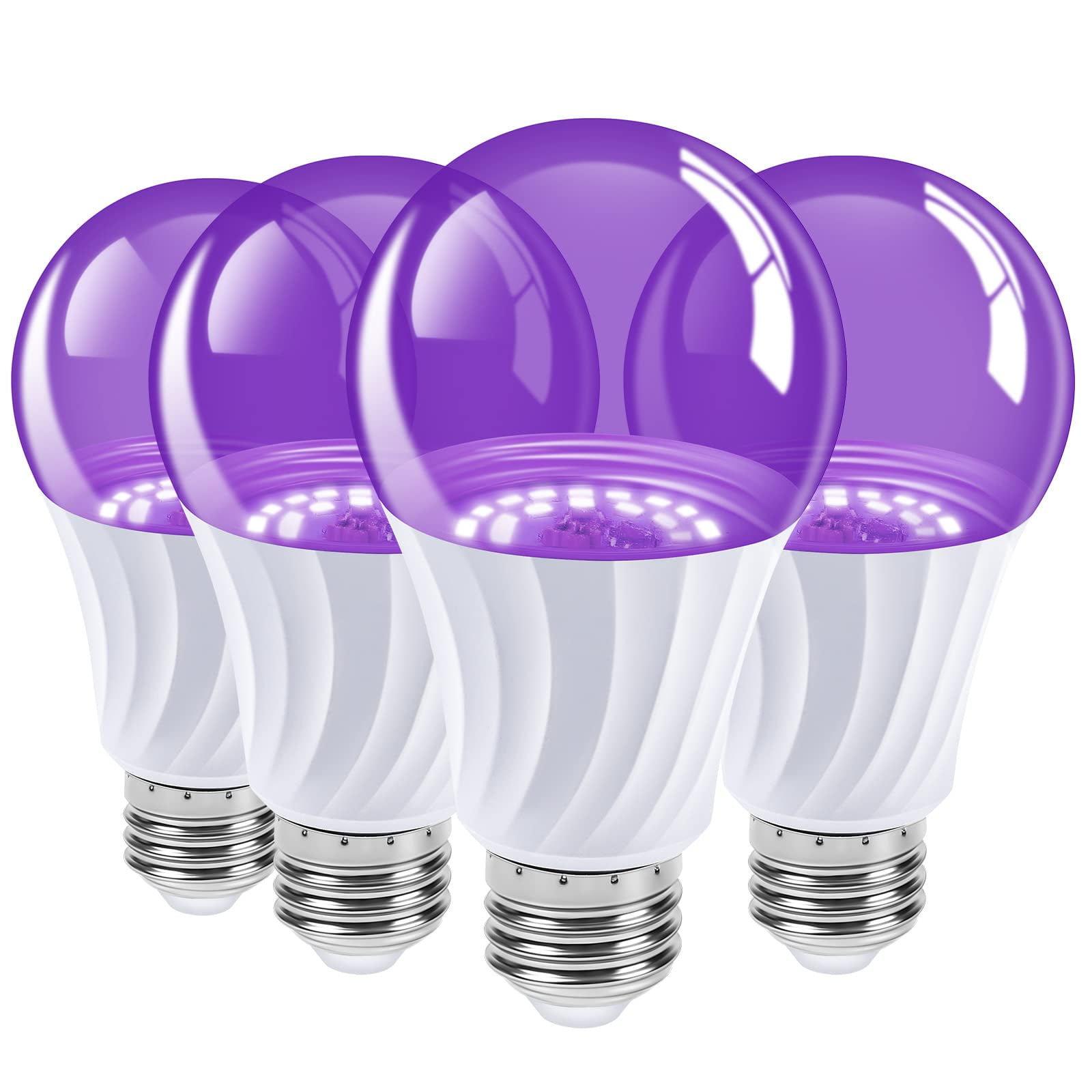 Litake LED Black Light Bulbs, A19 10W, E26 Base,UV Blacklight Bulbs for ...