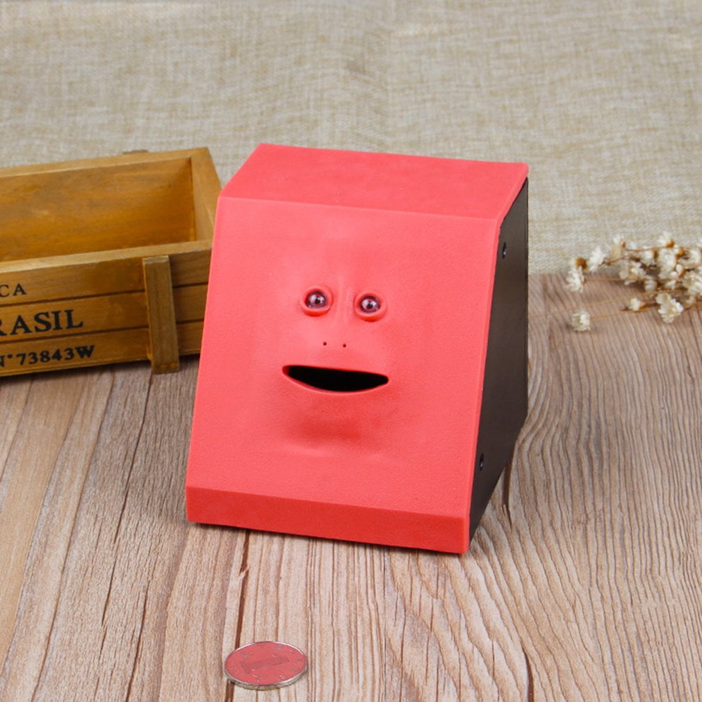 Money Eating Face Box Cute Facebank Piggy Coins Bank Funny Money Coin ...
