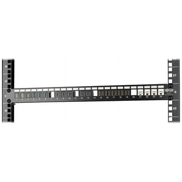 Detroit Packing Co. 24 Port CAT6 RJ45 Through Coupler Patch Panel with ...