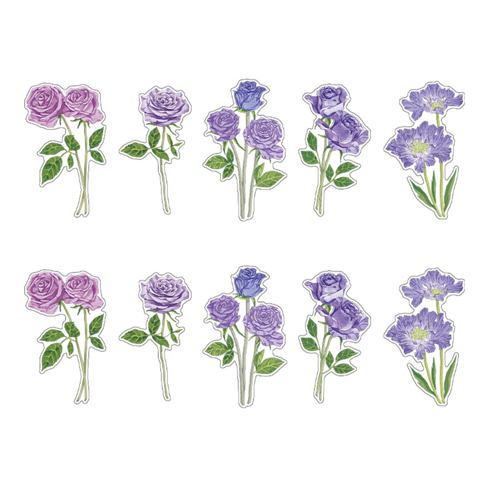 Farfi 10 Pcs Graffiti Stickers Different Flowers Laptop Stickers Label ...