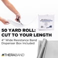 THERABAND Resistance Band, Silver, Super Heavy, 50-Yard Roll, Elastic ...