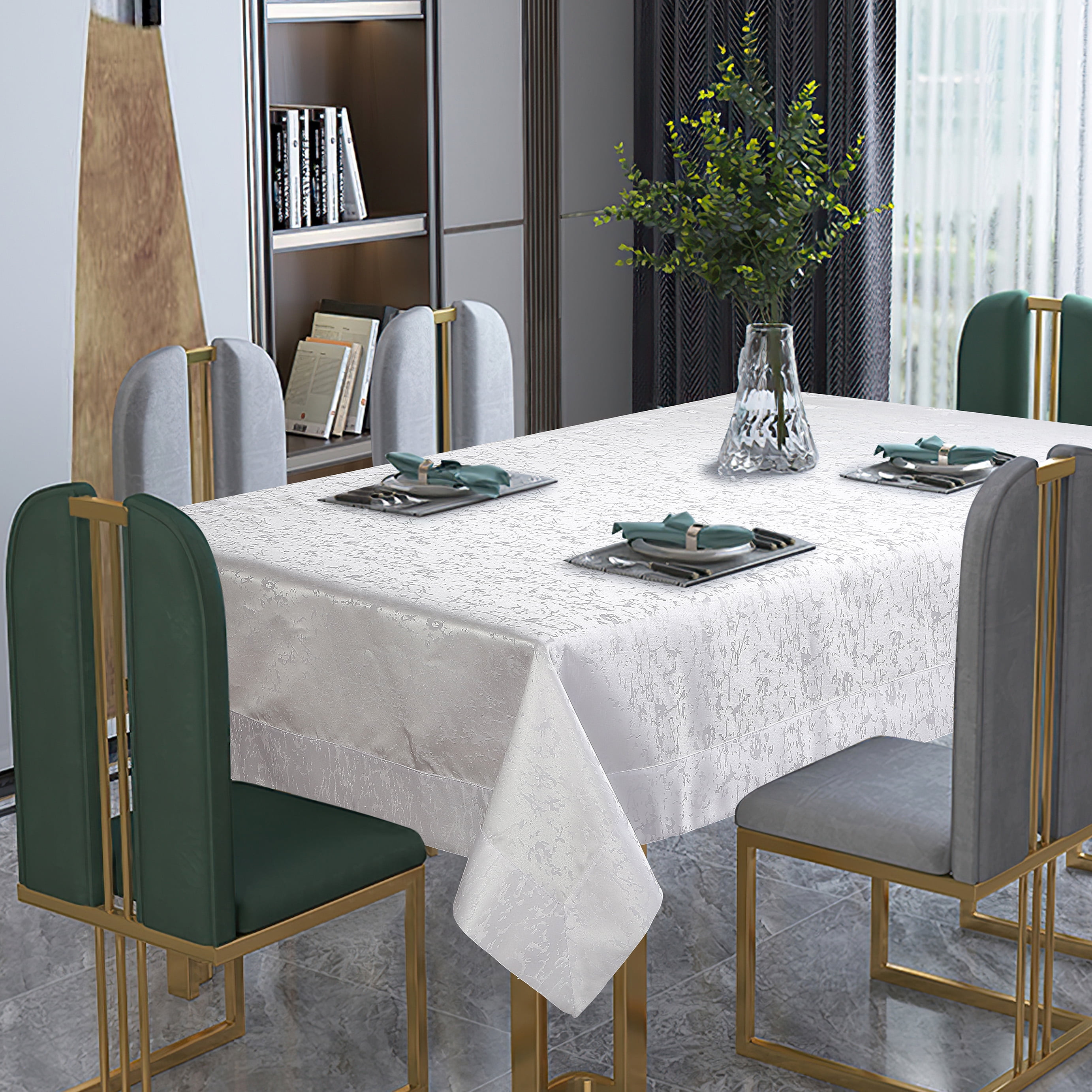 Violet Linen Classic Abstract Border Pattern, Polyester Woven Jacquard ...