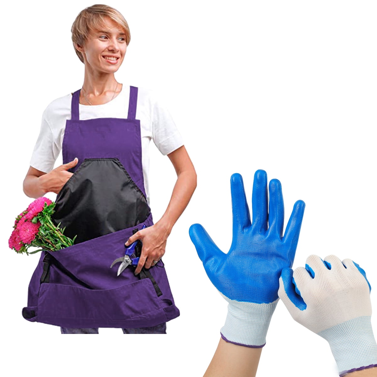 Click here for Ywlanda Gardening Apron With 1 Pair Of Gloves For... prices