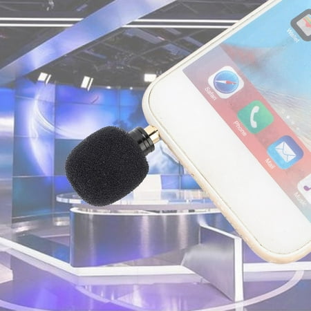 Mobile Phone Microphone Wireless Microphone Mini Microphone 3.5mm Black ...