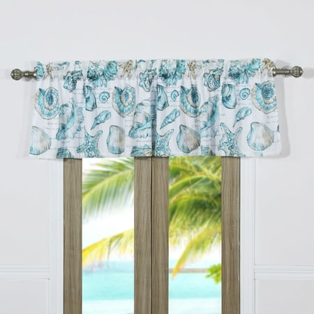 Global Trends Coastal Seashell Window Valance - Walmart.com