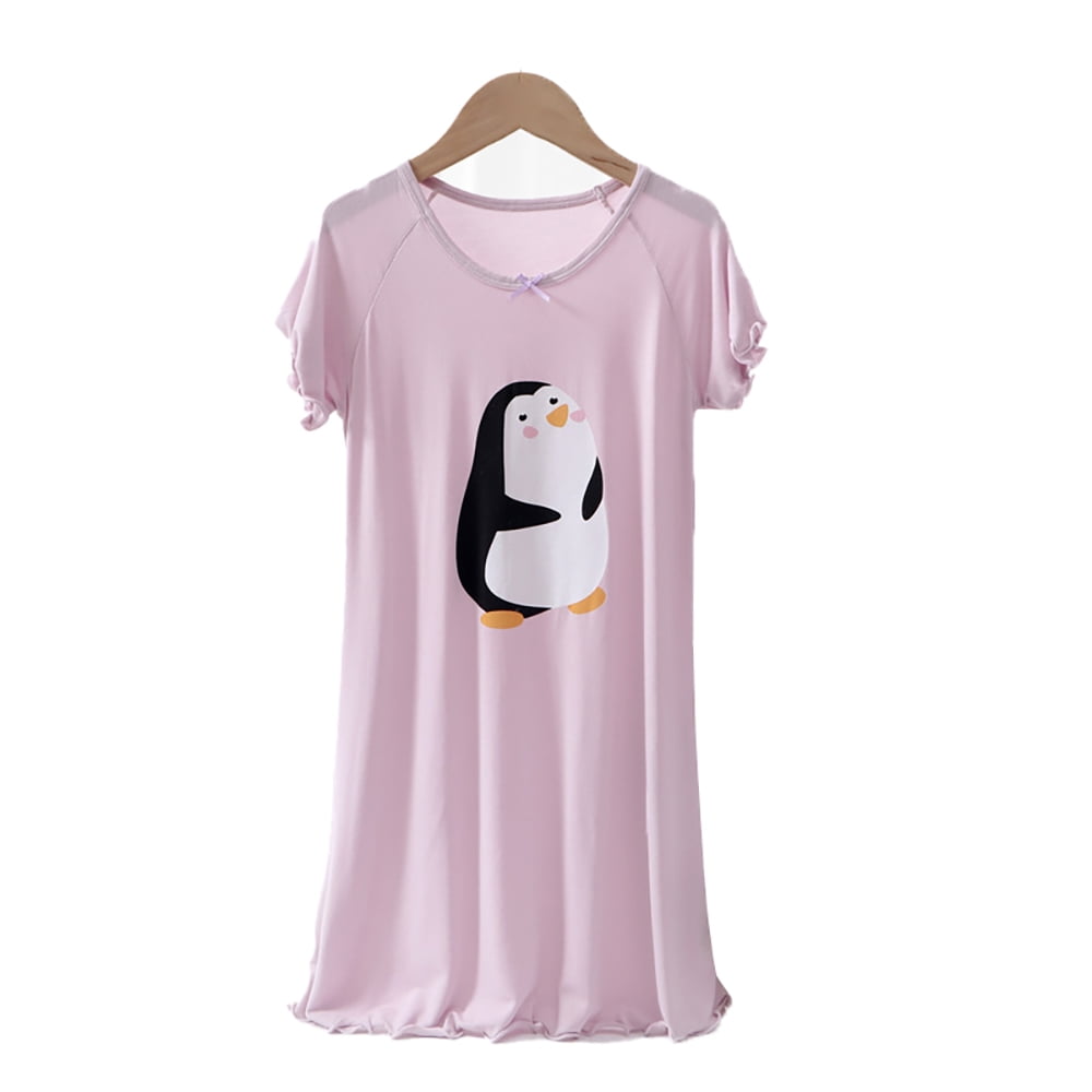 Click here for Generic Girls Stripes Nightgowns Girls Short Sleev... prices