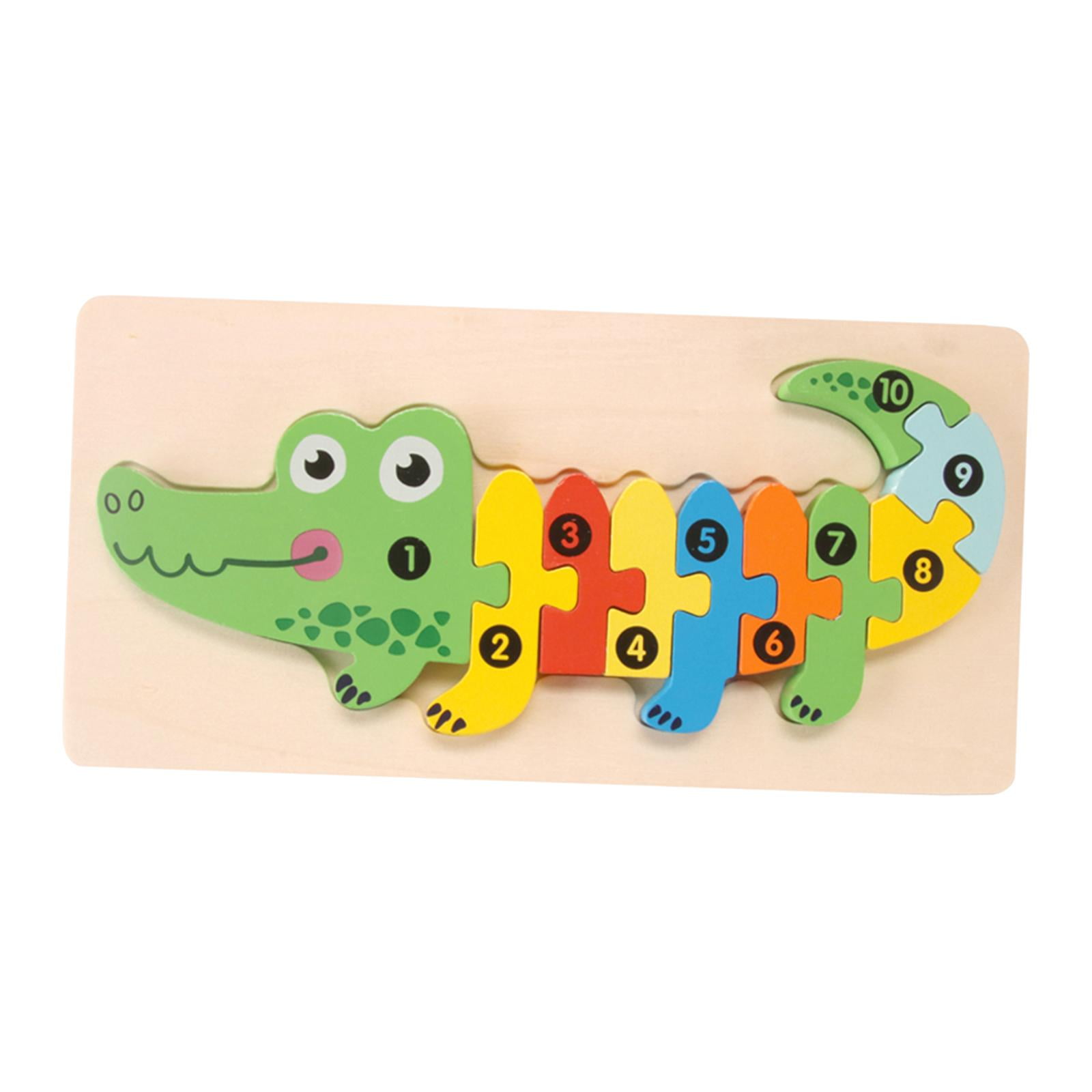 Click here for Lionlar Wooden Crocodile Number Puzzle Cognition I... prices