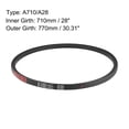 Uxcell A710/A28 V Belt 28-inch Inner Girth, A-Section Rubber Drive Belt ...