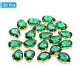 20Pack Teardrop Sew on Rhinestone - 18x13mm Glass Teardrop Crystal ...