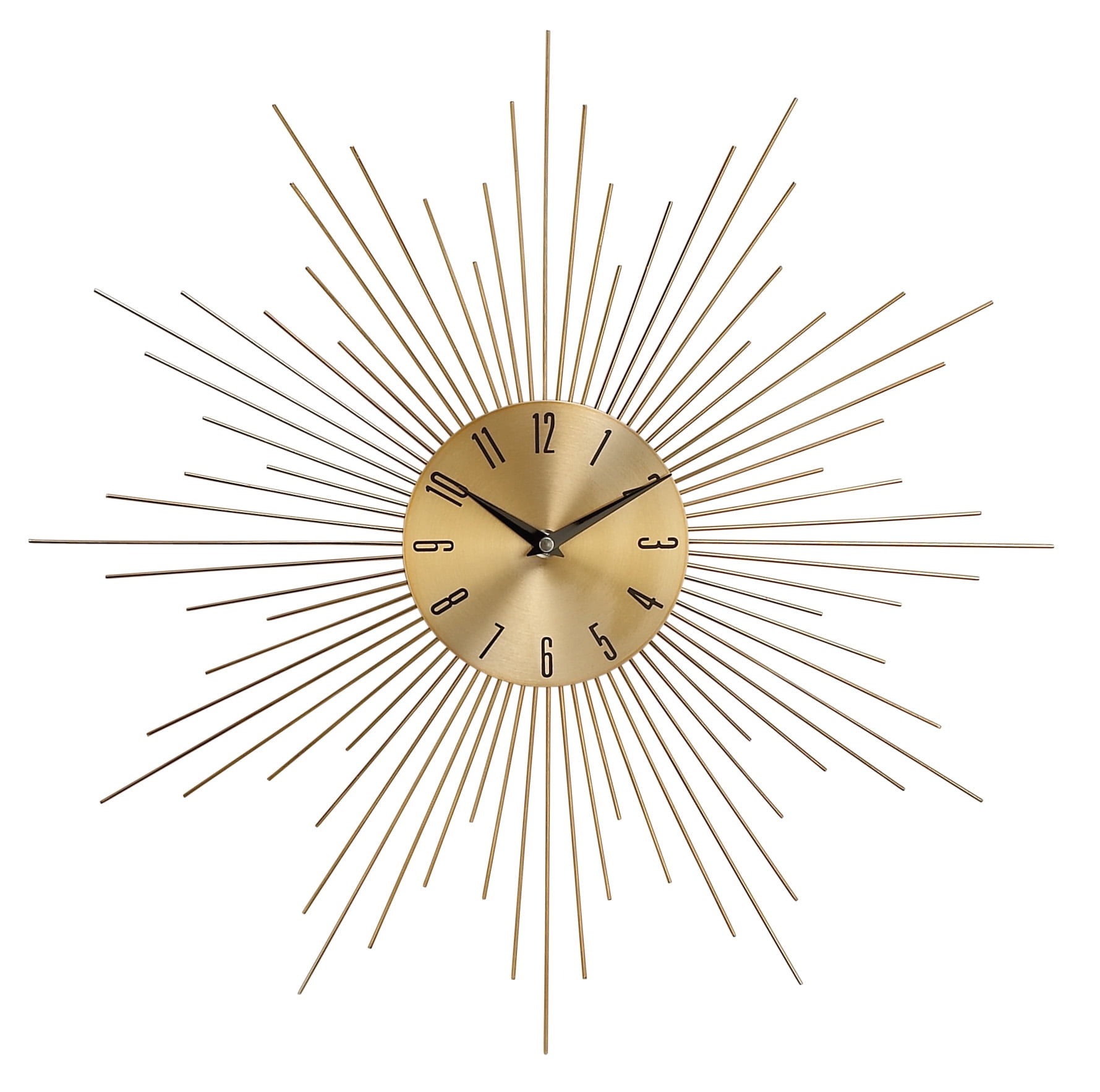 Metal Gold Wall Clock 20"D - Walmart.com