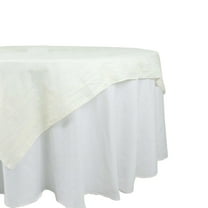 Efavormart 72"X72" Navy Blue Accordion Crinkle Taffeta Table Overlay, Square Tablecloth Topper ...
