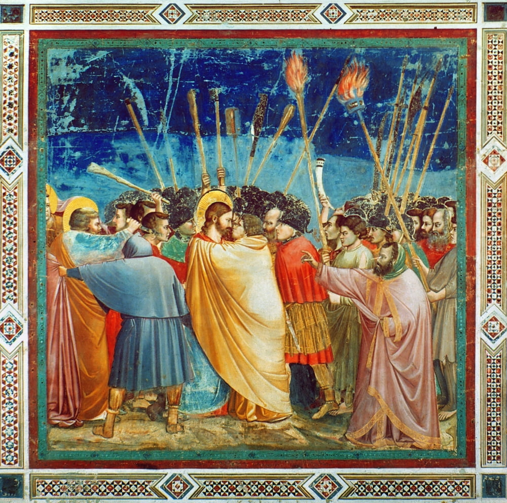 Stretched Canvas Art - Giotto: Betrayal Of Christ. /Nthe Betrayal Of ...