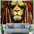 ALEPADNF Rasta Tapestry Lion Head Bob Tapestry Wall Hanging Backdrop ...