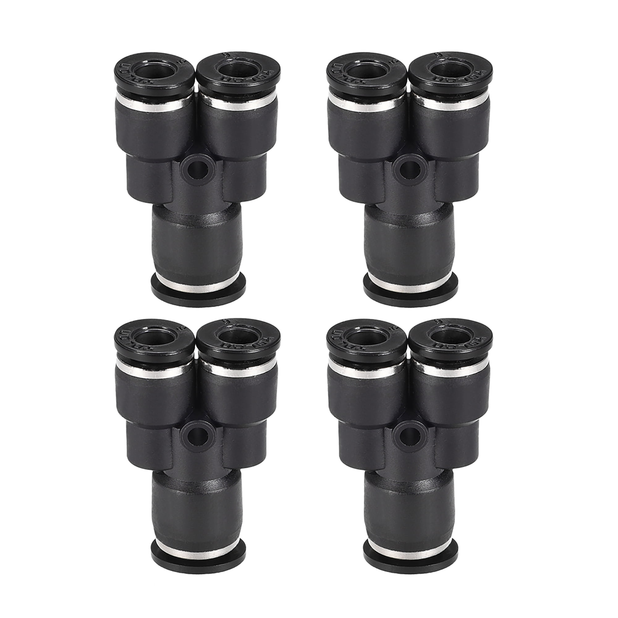 Plastic Connect Y Splitter Push To Tube Fittings 8mm X 6mm OD Push Lock Plastic Connect Y Splitter Push To Tube Fittings 8mm X 6mm OD Push Lock