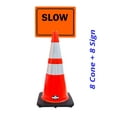 RK-Safety 28" Orange Cone, Black base With Two Reflective Tape, Plus ...