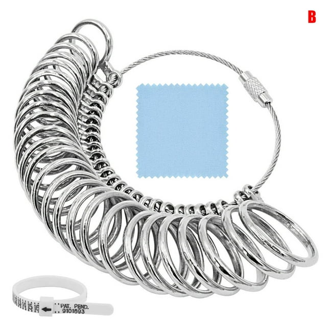 Premium Ring Sizer Measuring Tool Set Metal Ring Measurement Tool, Ring ...