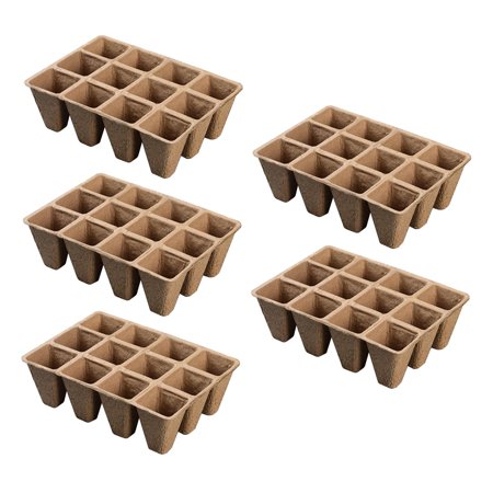 Biodegradable Seedling Trays Seed Propagation Growing Start Pots 5pcs ...