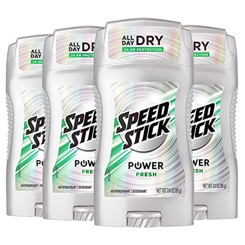 Speed Stick Antiperspirant Deodorant for Men, Power Fresh, 3 Oz, 4 Pack ...