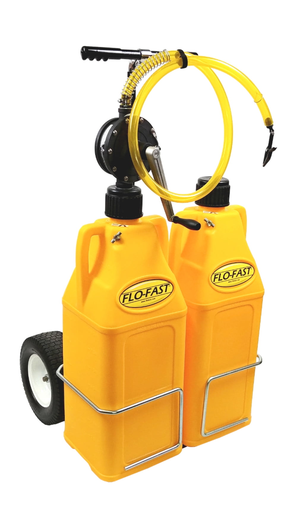 Flo-Fast Professional 21 Gallon Fluid And Fuel Transfer System Yellow ...