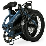 Concord 20" Urbanfold Electric Folding Bike, 36V, Class 2, Blue, Fits Riders 4'11" - 6'2", Adult ...